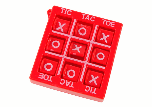 Tic Tac Toe Game 4.5 cm Red | Toys \ Games \ Gry Zręcznościowe