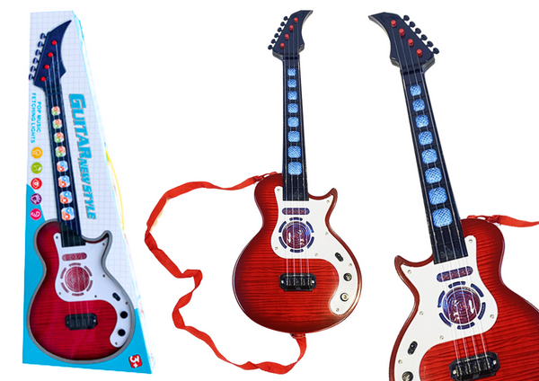 Electric Guitar for Children Light Melodies Red | Toys \ Music and ...