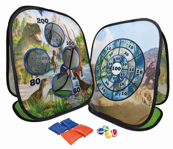 2in1 Dexterity Game Target Throw Bags Balls Velcro Dinosaurs | Toys ...