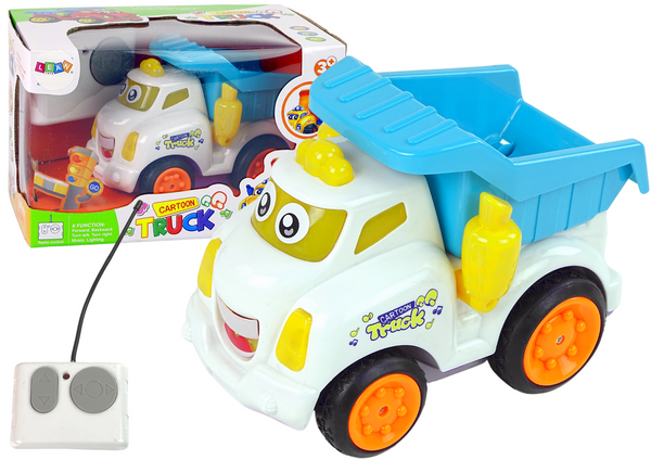 Remote Controlled Tipper Car White Remote Control for Toddlers | Toys ...