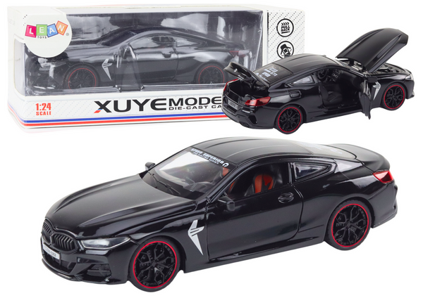 Sports Car Metal Friction Drive Openable Elements 1:24 Black | Toys ...