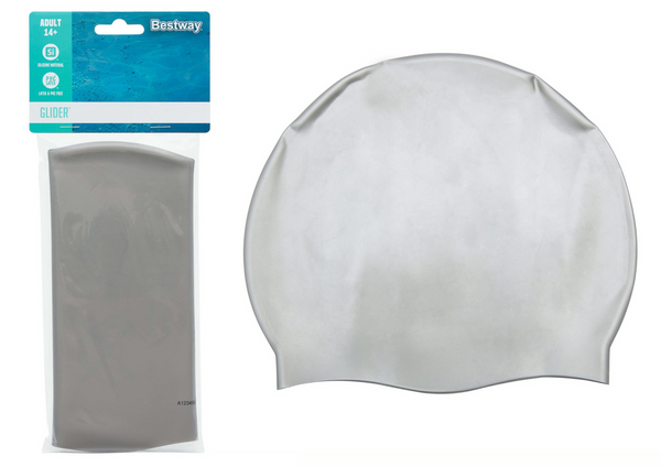 Silver Bestway 26006 Silicone Bathing Cap | Swimming Pools ...