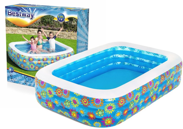 Inflatable Pool Flowers 229 x 152 x 56 cm Bestway 54120 | Swimming ...