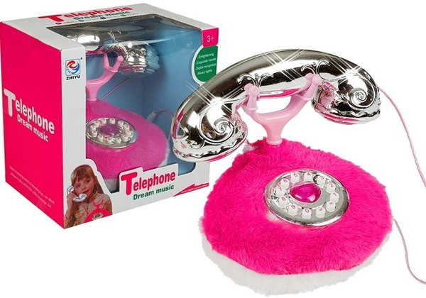 Fluffy Pink Phone Soft Plush | Toys \ Household appliances and kitchens