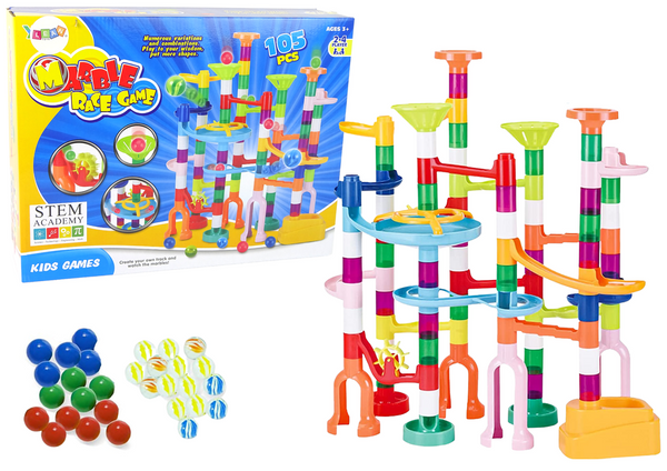Colourful Marble Course Marble Race Game 105 Building Blocks | Toys ...