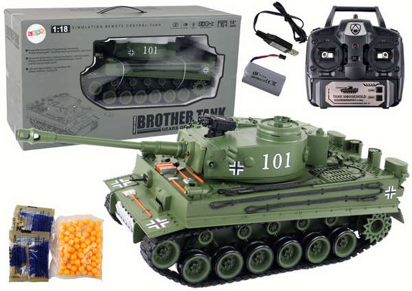 Tiger RC Tank 1:18 Green Remote Controlled | Toys \ R/C vehicles ...