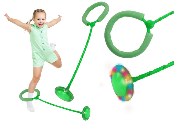 Hula Hop Jump Rope, Skipper, Light Up, Green | Toys \ Sporting goods