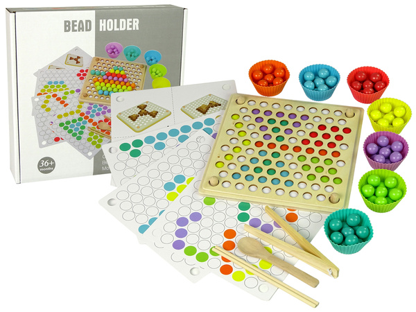 Wooden Game Beads Educational Board | Toys \ Zabawki drewniane \ Gry