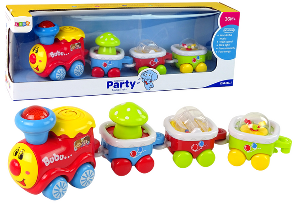 Colourful Educational Train for Toddlers Light and sound effects | Toys ...