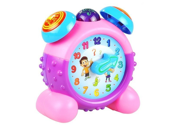 Educational alarm clock for toddlers Learning the hours Pink | Toys ...