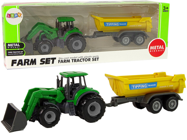 Farm Vehicle Tractor Trailer D Green | Toys \ Tractors