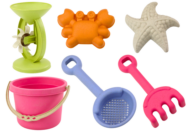 Sand Toy Set, Bucket, Grinder, Strainer, Pastel Molds | Toys \ Outdoor ...