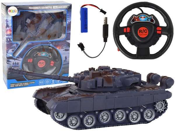 R/C Tank Remote Controlled Lights Sound Navy Blue 1:18 27MHz | Toys \ R ...