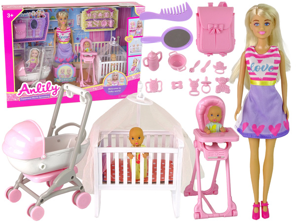 Mummy and Baby Doll Set Baby Room Accessories | Toys \ Dolls, houses ...