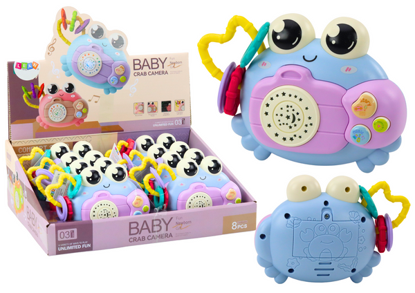 Crab Camera Rattle Projector Battery Operated Sounds Blue | Toys \ Toys ...