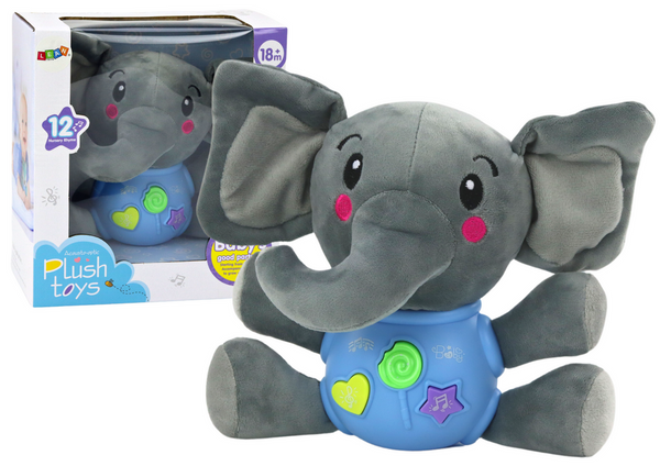 Plush Elephant Interactive Plush Blue Playing 19 cm | Toys \ Plush toys