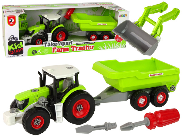 Green Tractor with Semi-trailer | Toys \ Tractors
