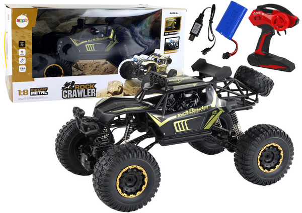 Large Remote Control Car 1:8 Scale 2.4G Control Black | Toys \ R/C ...