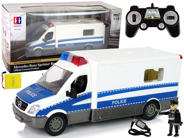 Remote Controlled Police Mercedes Sprinter Policeman Blue | Toys \ R/C ...