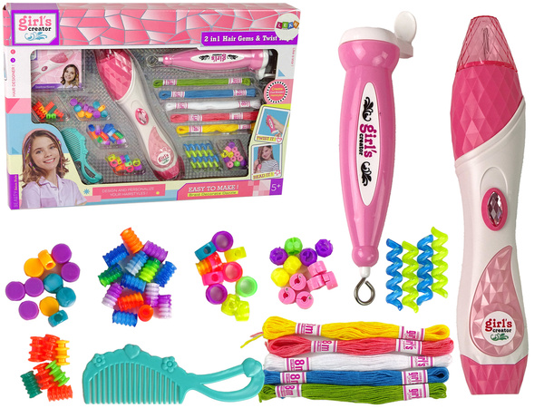 2 in 1 Hair Braiding Kit Beads | Toys \ Beauty Sets \ For making ...