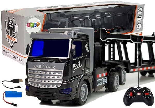 Large Remote Controlled Caravan Black 36cm Lighting Effects | Toys \ R ...
