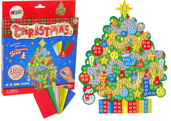 DIY Coloured Mosaic Christmas Tree Sticker Set | Toys \ Creative toys ...