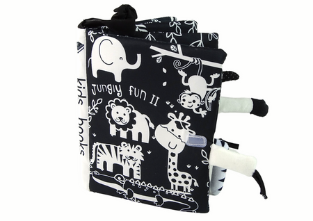Soft Book Jungle Animals Black | Toys \ Toys of newborns