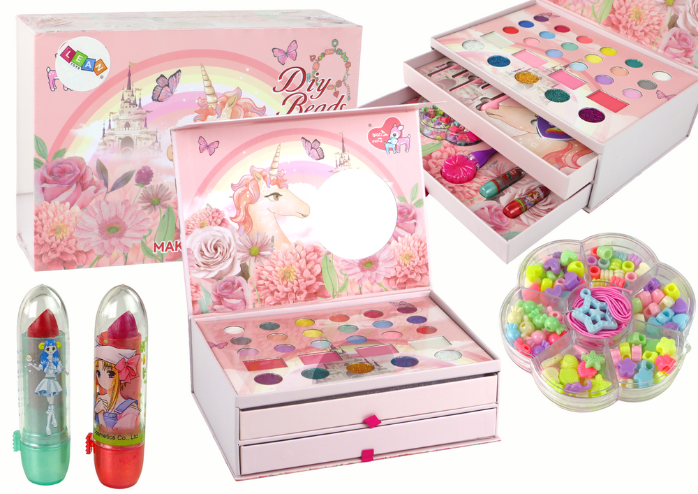 3in1 Nail Makeup Set, Jewelry Box, Pink | Toys \ Beauty Sets