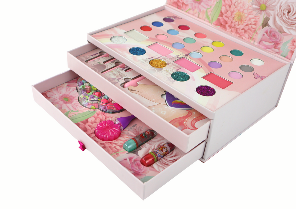 3in1 Nail Makeup Set, Jewelry Box, Pink | Toys \ Beauty Sets