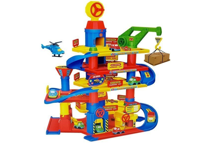 6-level car park, 100 elements | Toys \ Train sets and racing tracks
