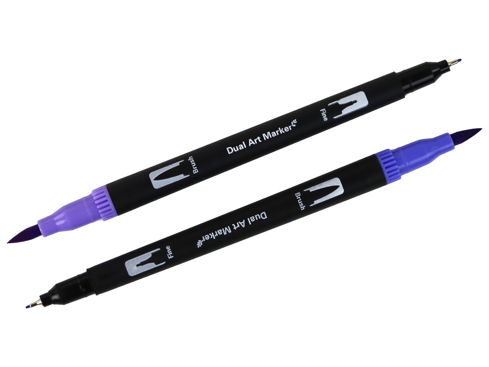 A set of 120 colorful double-sided markers in a pencil case | Biurowe i ...