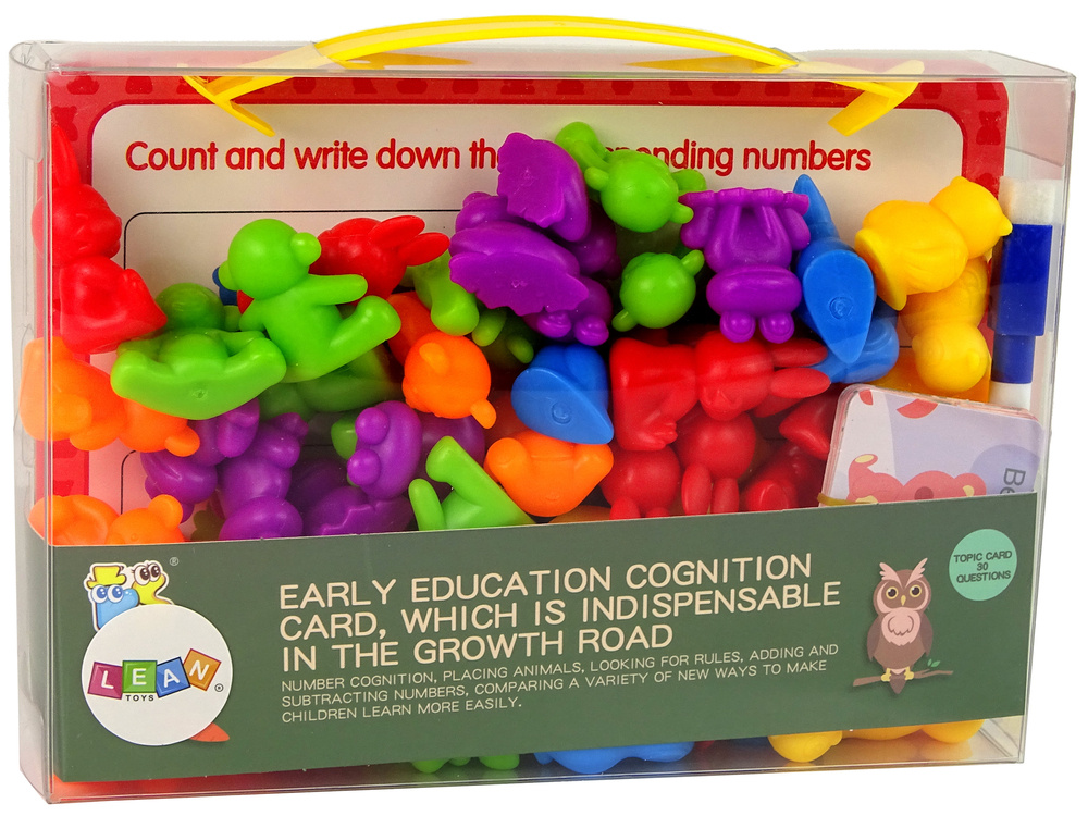 Animals Educational Toy Task Cards Counting Sorter 60 Pieces | Toys ...
