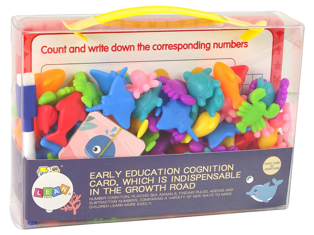 Animals Educational Toy Task Cards Counting Sorter 60 Pieces | Toys ...