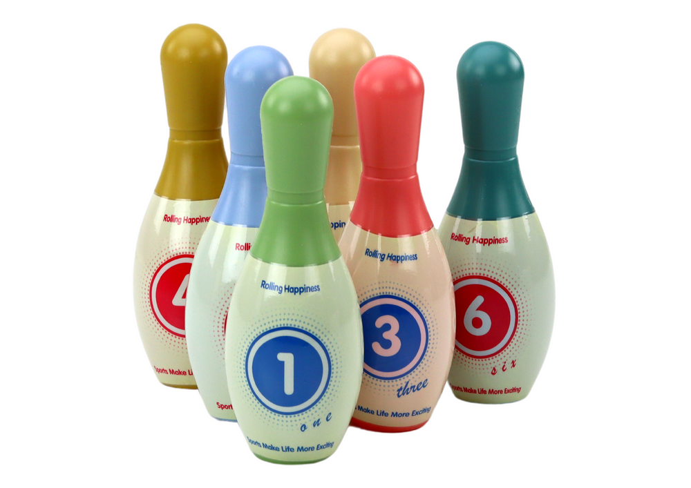 Arcade Game Set of 6 Colorful Bowling Pins | Toys \ Games