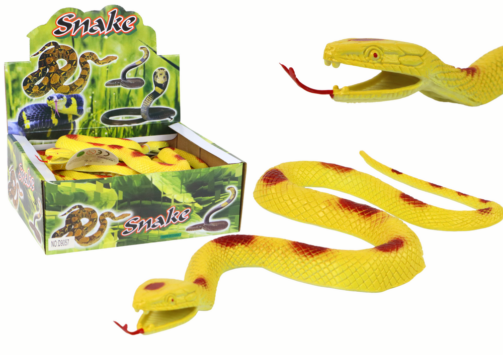 Artificial Rubber Snake Yellow with Red Patches Structural | Toys