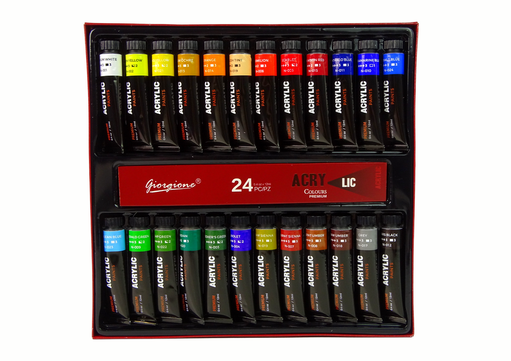 Artist's Paint Kit In A Tube Of 24 Colors | School & Office \ Paints