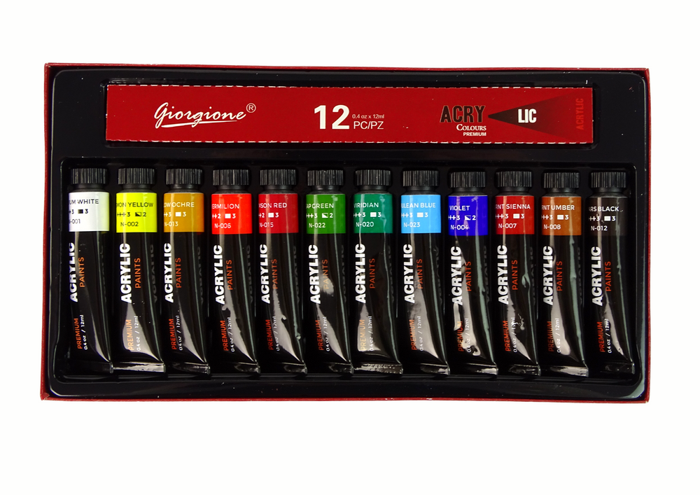 Artist's Paint Set In A Tube Of 12 Colors | School & Office \ Paints