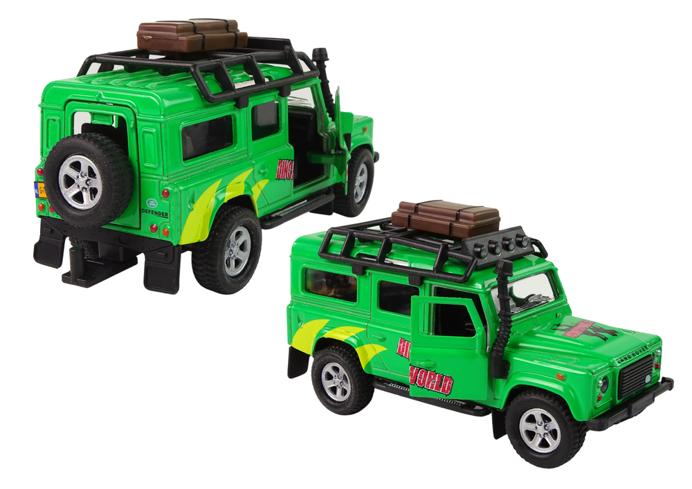 Auto Land Rover with Transporter Dinosaur Metal 520178