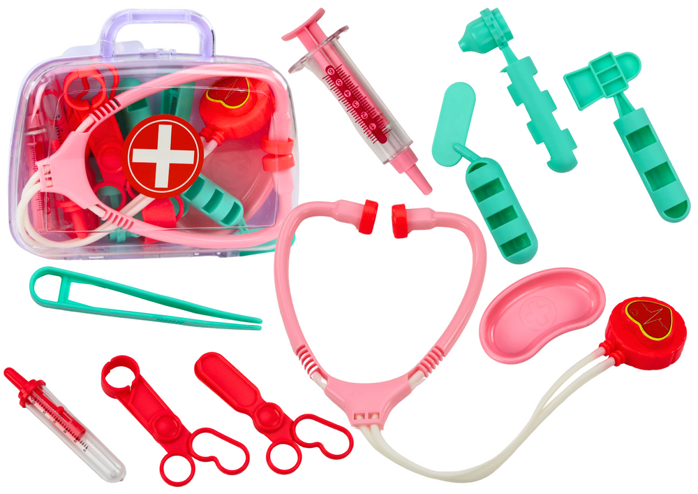Baby First Aid Kit Medical Tools In Pink Suitcase | Toys \ Doctor Sets