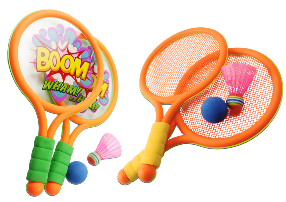 Badminton Rackets Kids Dinosaurs Orange Green | Toys \ Games \ Gry ...