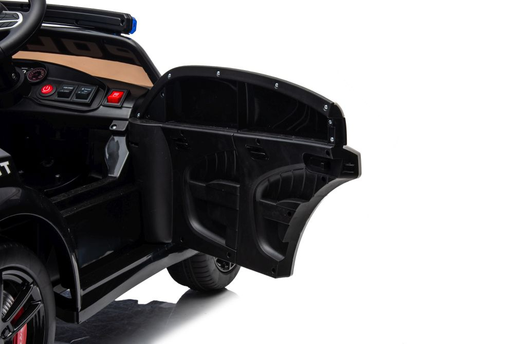 Battery Car Dodge Charger Police Black | Electric Ride-on Vehicles \ Cars