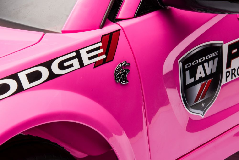 Battery Car Dodge Charger Police Pink | Electric Ride-on Vehicles \ Cars