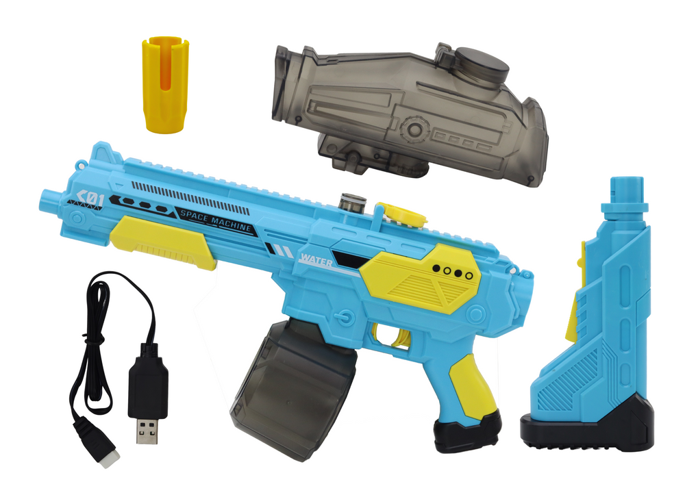 Blue Automatic M416 Cordless Water Gun Rifle | Toys \ Guns