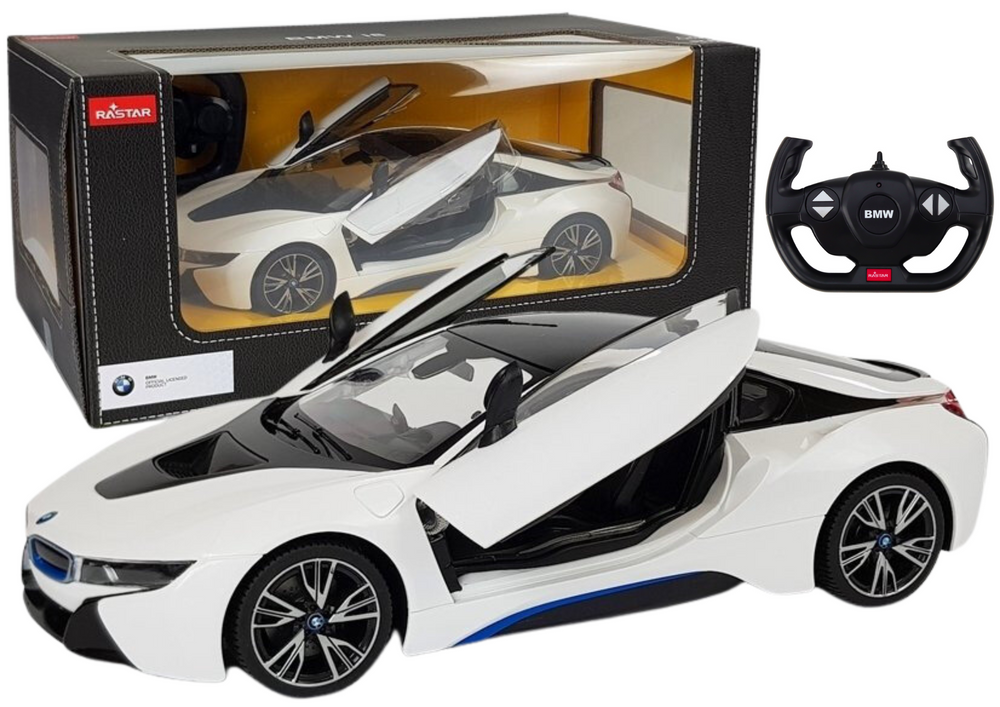 Car R/C Sports Remote Control BMW i8 Rastar 1:14 White | Toys \ R/C ...