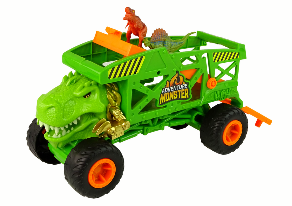 Car Transporter Dinosaur Green Set | Toys \ Dinosaurs