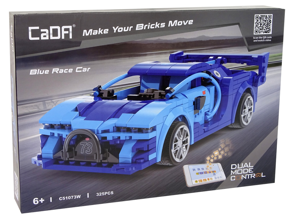 Construction Blocks Race Car Blue R/C 325 Elements | Toys \ Building ...