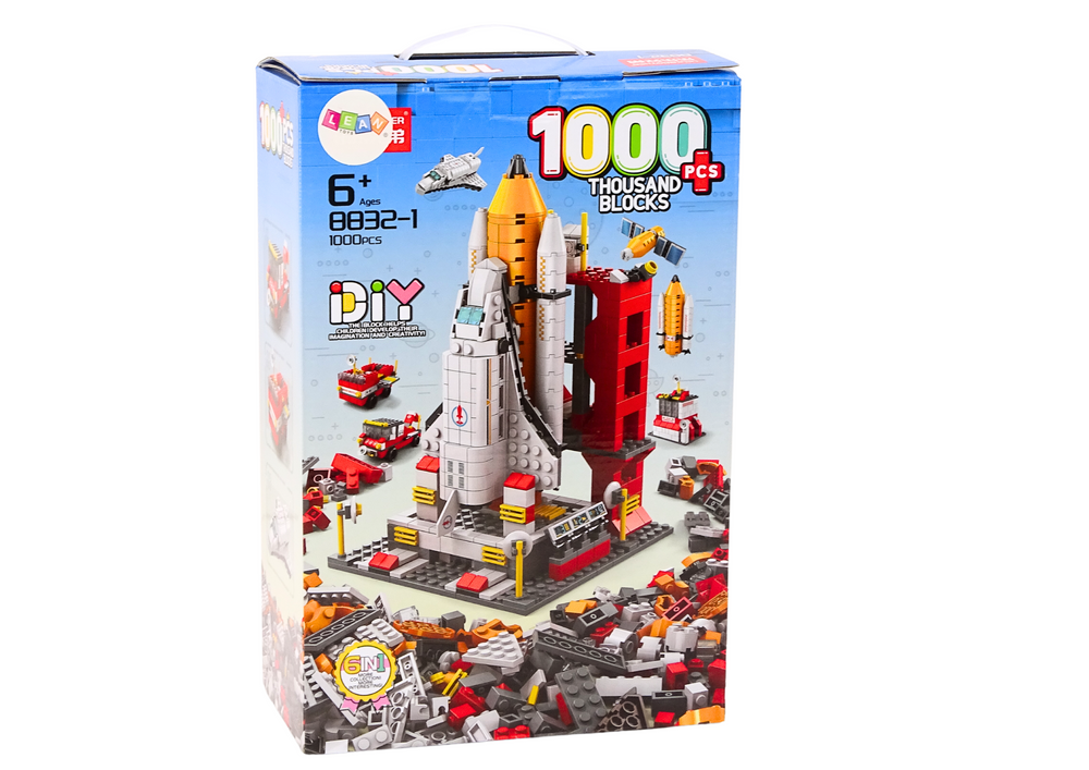 Construction Bricks Space Rocket 6in1 Space Vehicles 1000 pcs. | Toys ...