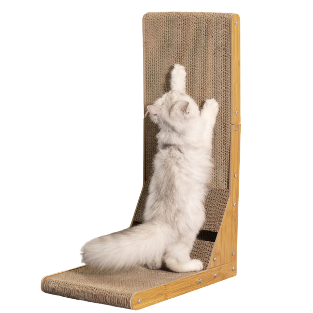 Corner Standing Scratching Post High Cardboard With Ball For Cat 60 x ...