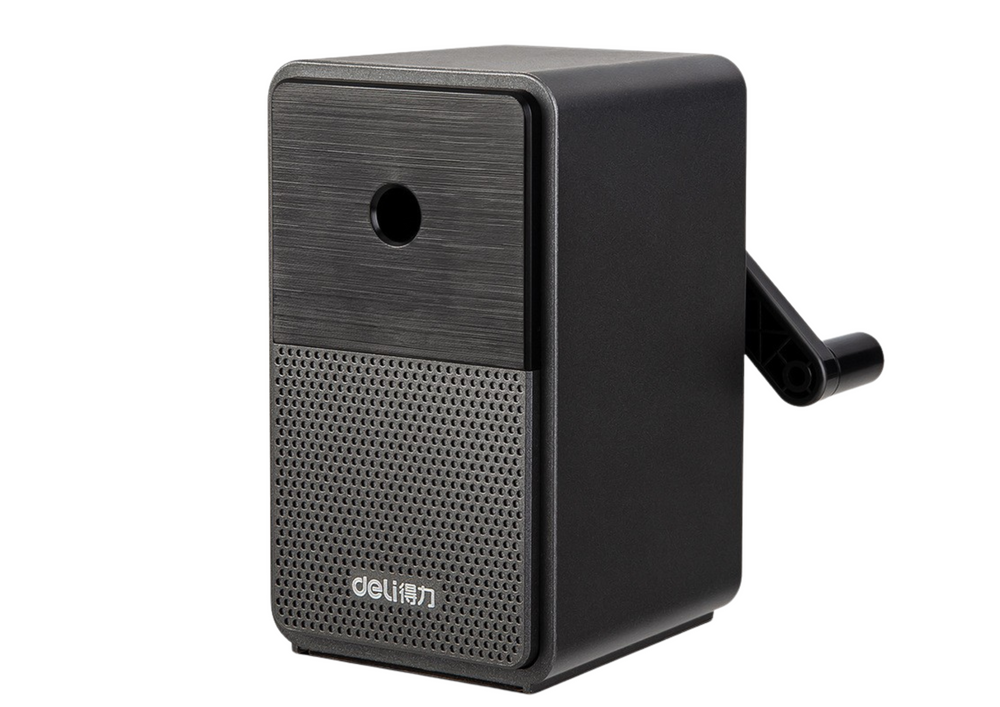 Cranked Sharpener with Container, Blade Adjustment, Black | School ...