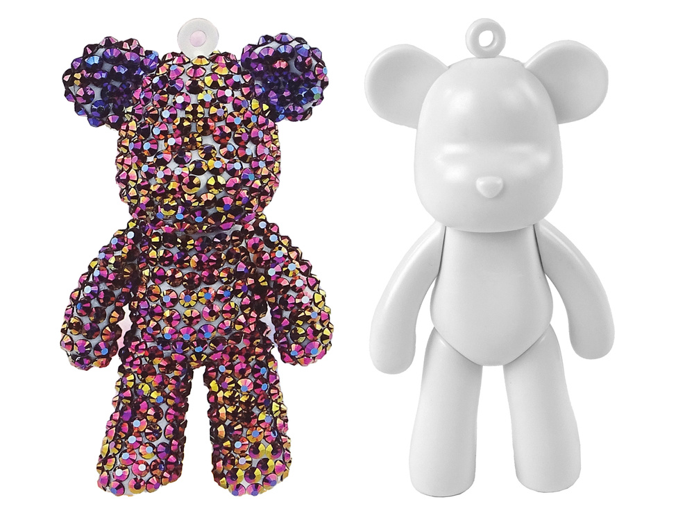 Creative Teddy Bear DIY Diamonds 3D Keyring Set Bronze | Toys ...